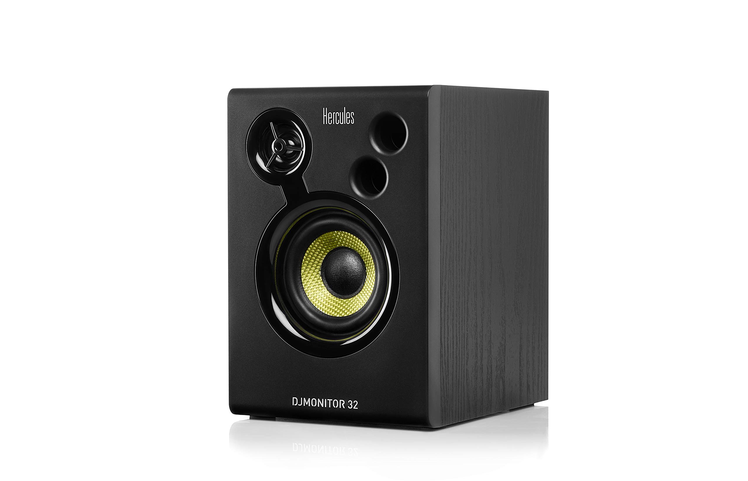 Hercules DJMonitor 32: 2 x 15 watts RMS active monitoring speakers,Black