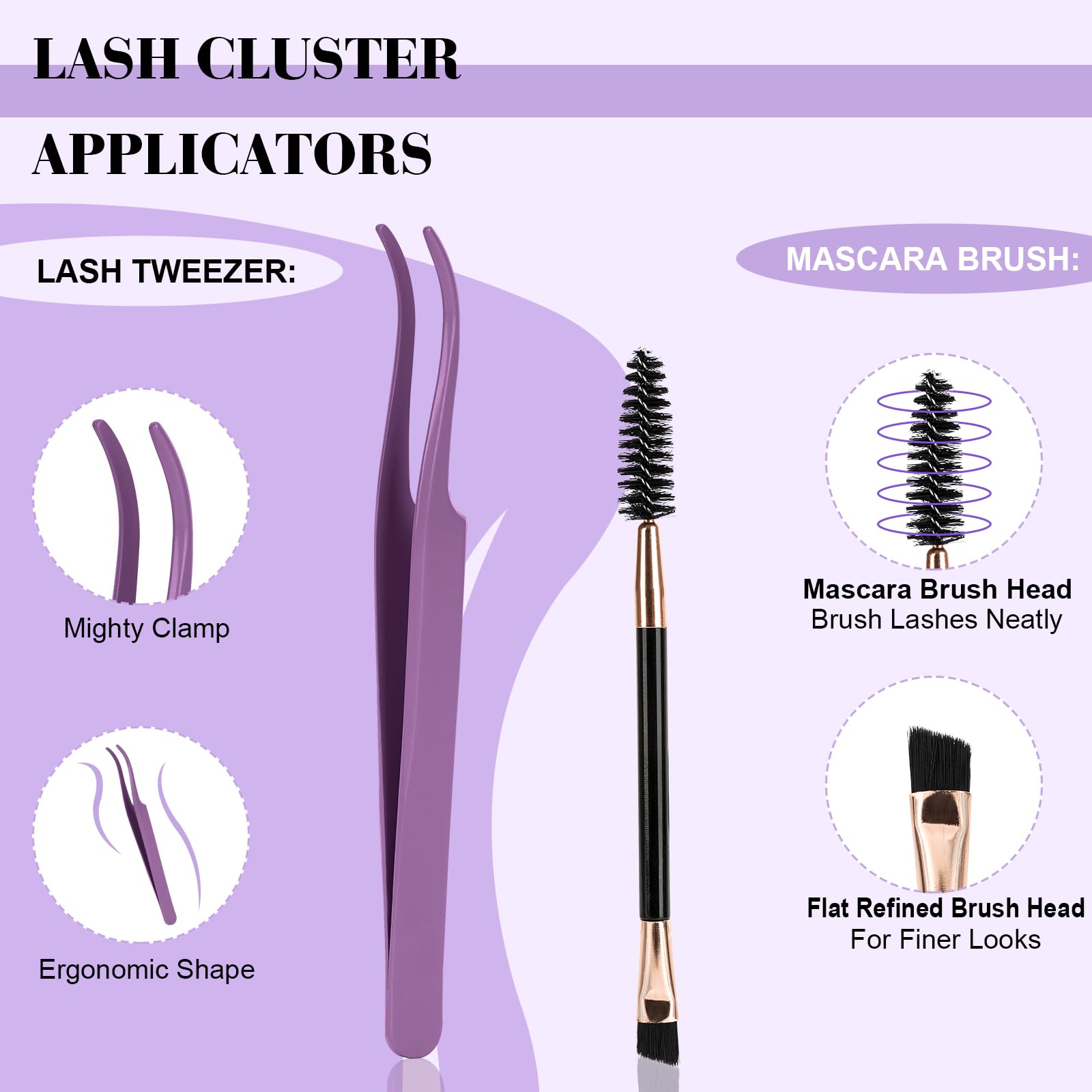 B&Qaugen LASH Premade Fans Eyelash Extensions Long Stem Premade Lash Extensions Fans 0.07 0.10 Pre Made Eye Lash Extension Fans C D Curl Volume Fan Lashes For Lash Extensions(5D-0.10D,9-16MIX)