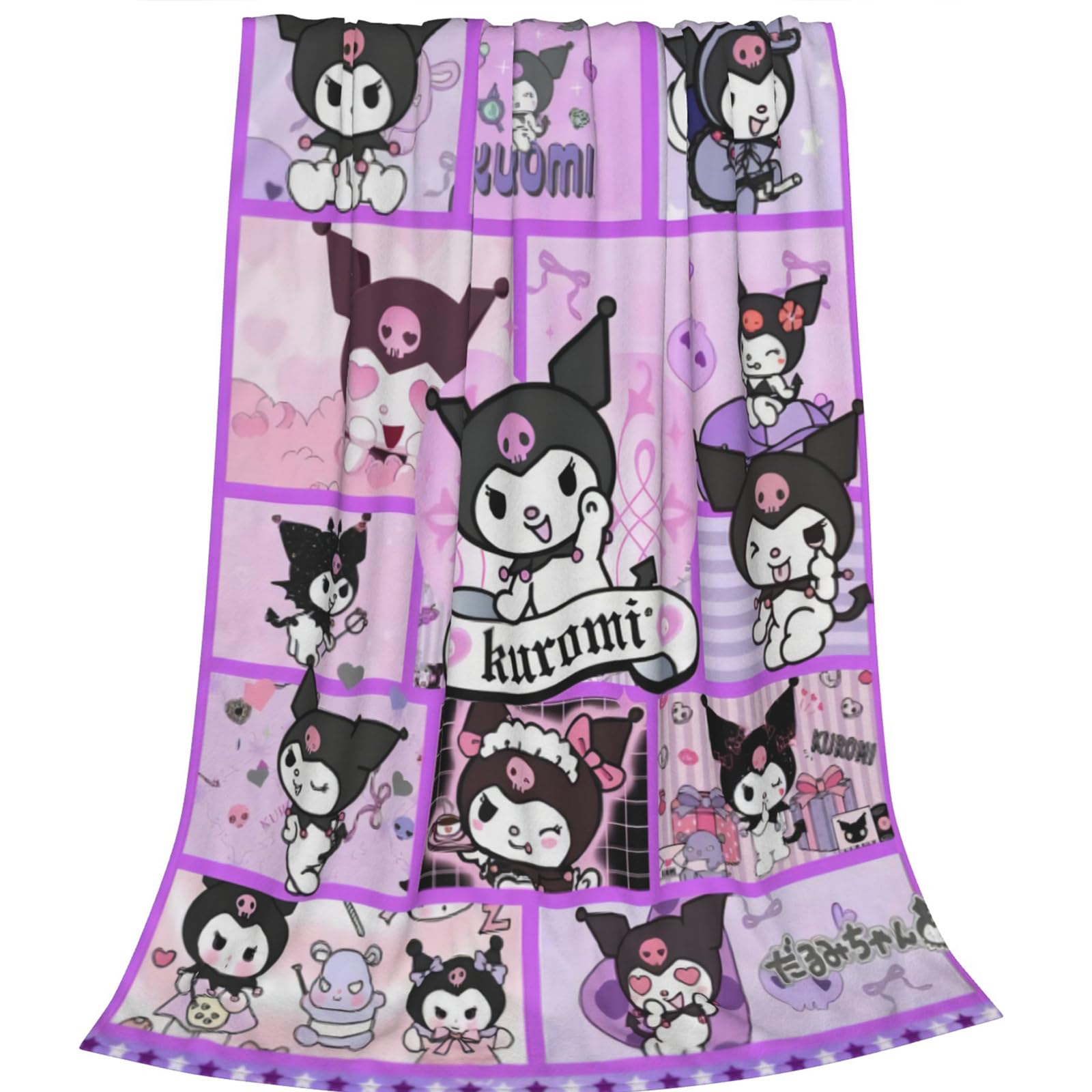 Cute Cartoon Girls Blanket Plush Throw Ultra Soft Flannel Lightweight Throws for Sofa Bed All Seaso Warm Cozy