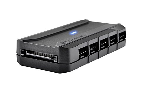 Thermaltake Commander FP SATA Powered 10 Port 4-Pin PWM Fan Hub AC-023-AN1NAN-A1, 3.2 x 1.7 x 0.7 inches