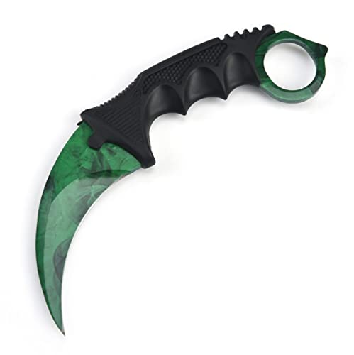 AluAlu Stainless Steel Fixed Blade Knife with Sheath - Best EDC Camping Hiking Hunting Knofe,Sharp Blade Knifes-Gift for Men (Green)