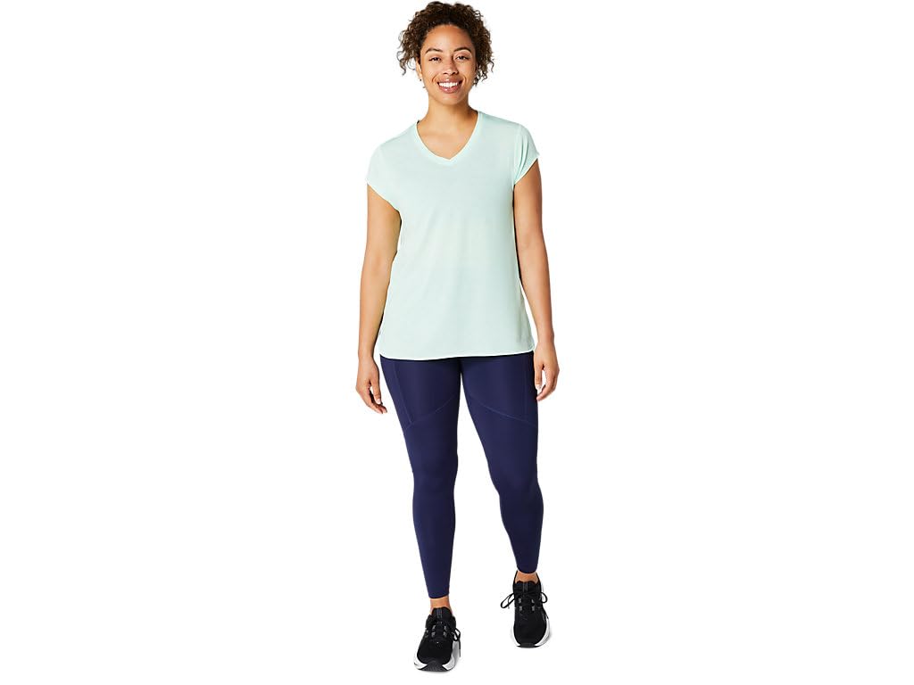 ASICS Women's New Strong 92 Printed Tights Apparel, M, Barely Rose Print