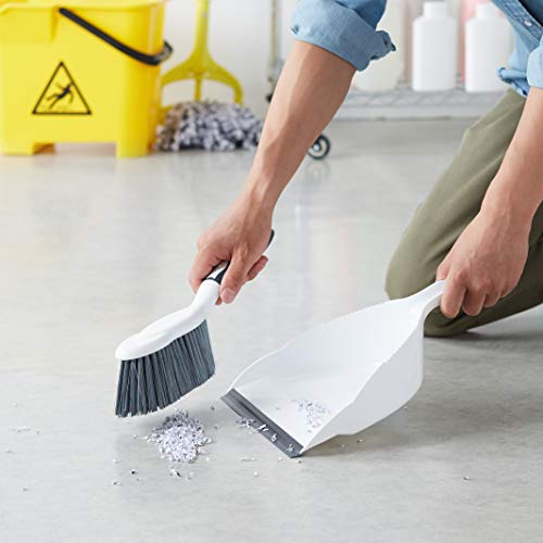 AmazonCommercial 9-inch Dustpan and Brush Set - 12-Pack