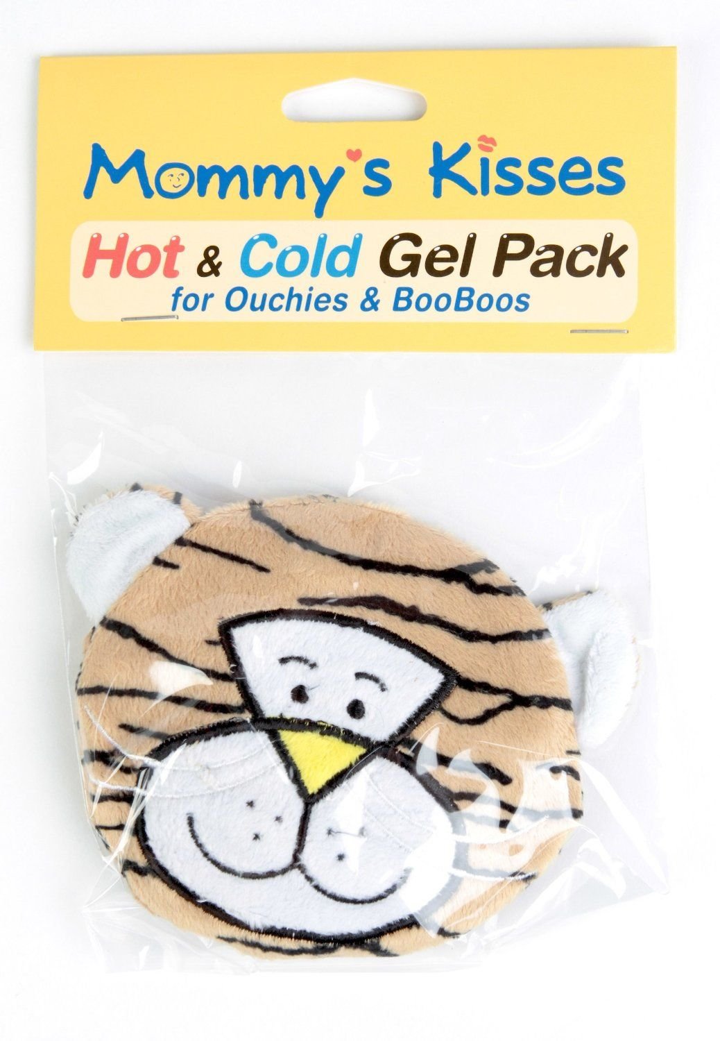 DreamTime Spa Comforts Mommy's Kisses, Reusable Childrens Hot and Cold Pack, Tiger, 1 Count