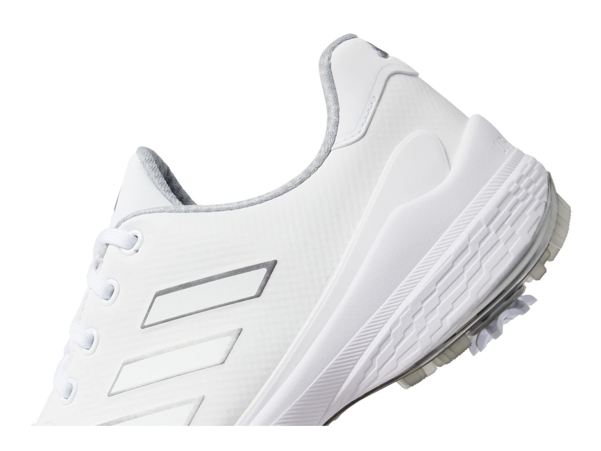 adidas ZG23 Lightstrike Golf Shoes Footwear White/Dark Silver Metallic/Silver Metallic 8.5 E - Wide