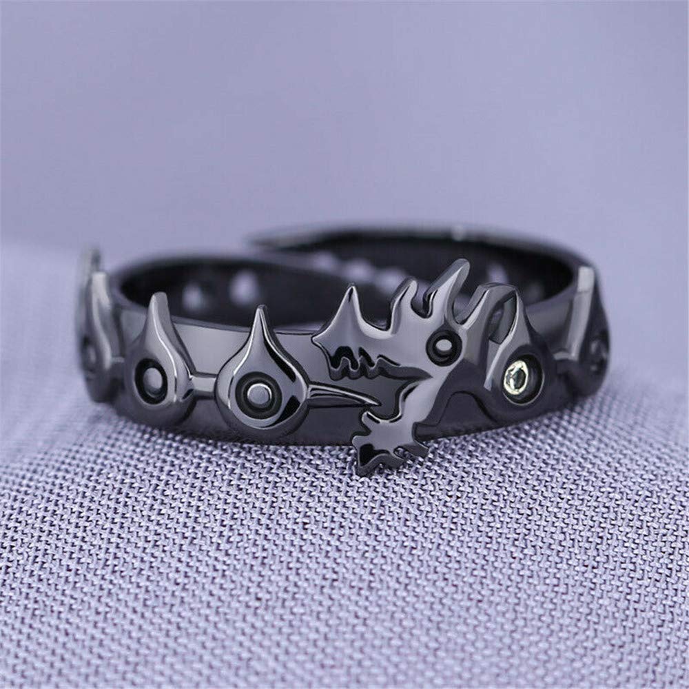 Anime Meliodas Black Dragon Finger Ring Fashion Rings Adjustable Cosplay Props