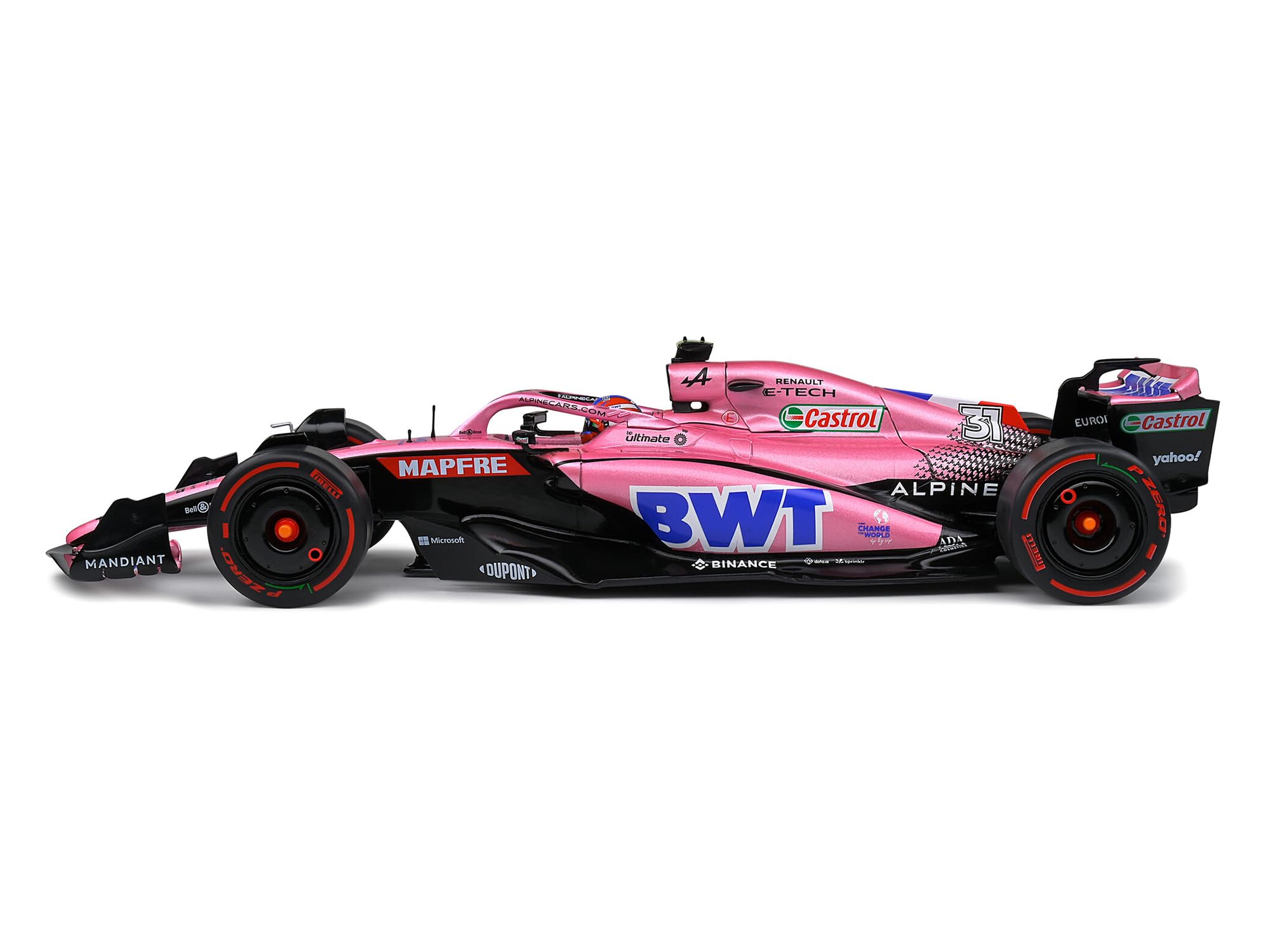 Alpine A522#31 Esteban Ocon BWT Formula One F1 Saudi Arabian GP (2022) "Competition Series 1/18 Diecast Model Car by Solido S1808802