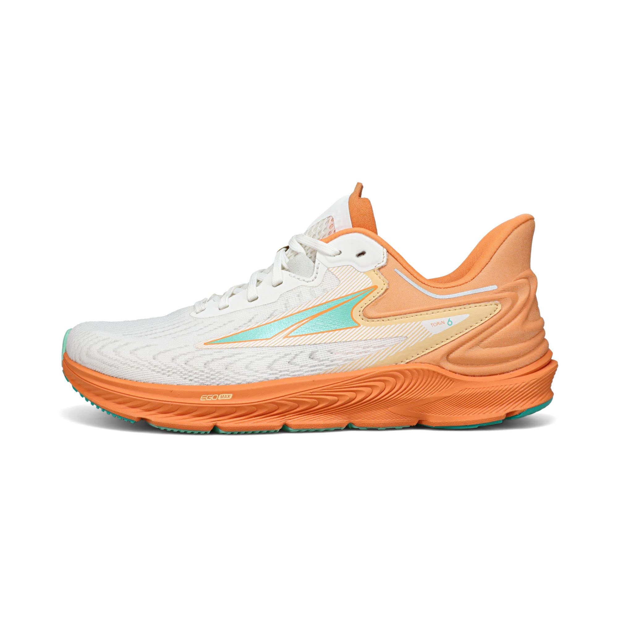 ALTRA Women's AL0A7R78 Torin 6 Road Running Shoe, White/Orange - 9.5 M US