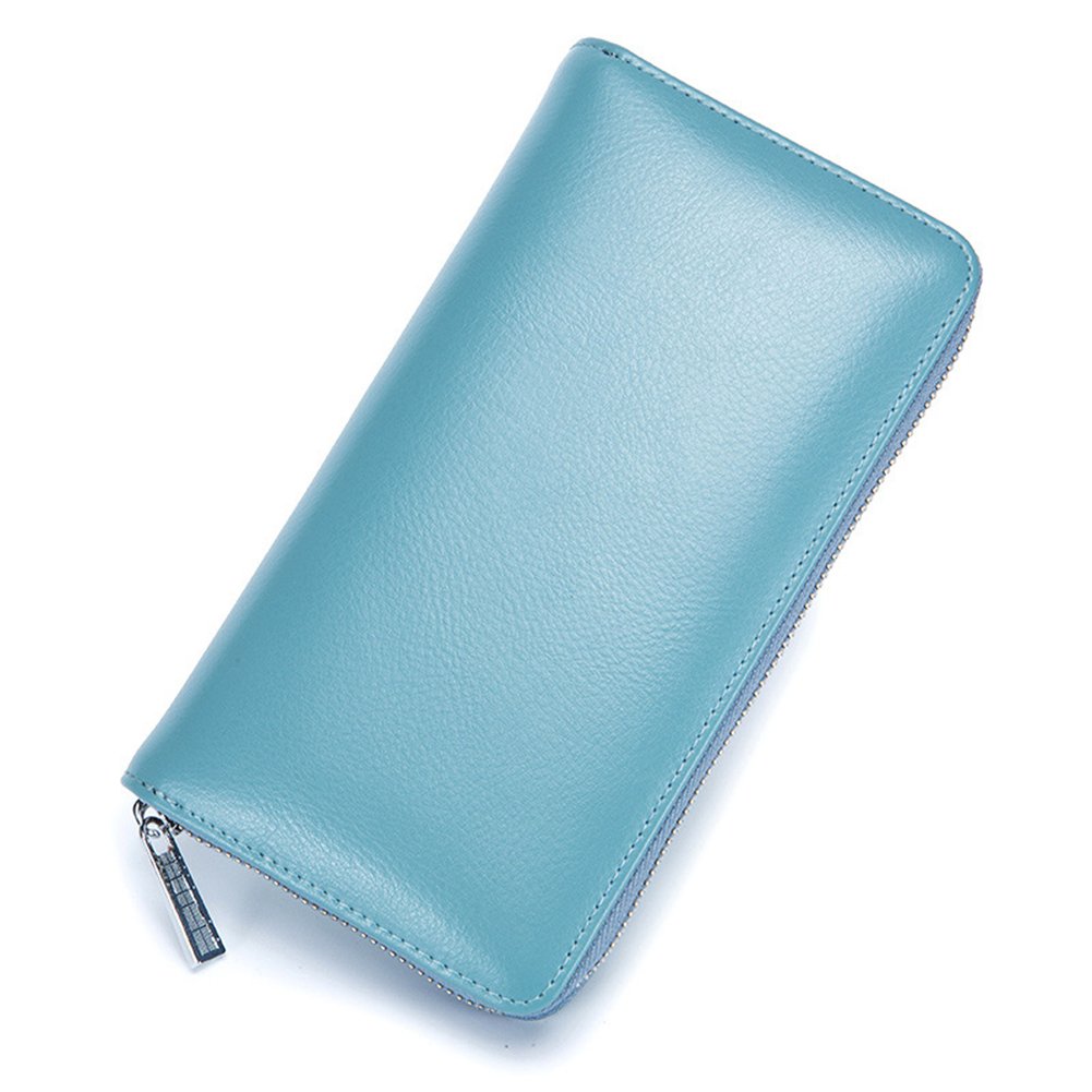 CILLA RFID Blocking 36 Credit Card Holders Women Wallet Zip Around Accordion Checkbook Wallet Large Capacity Genuine Leather Purse