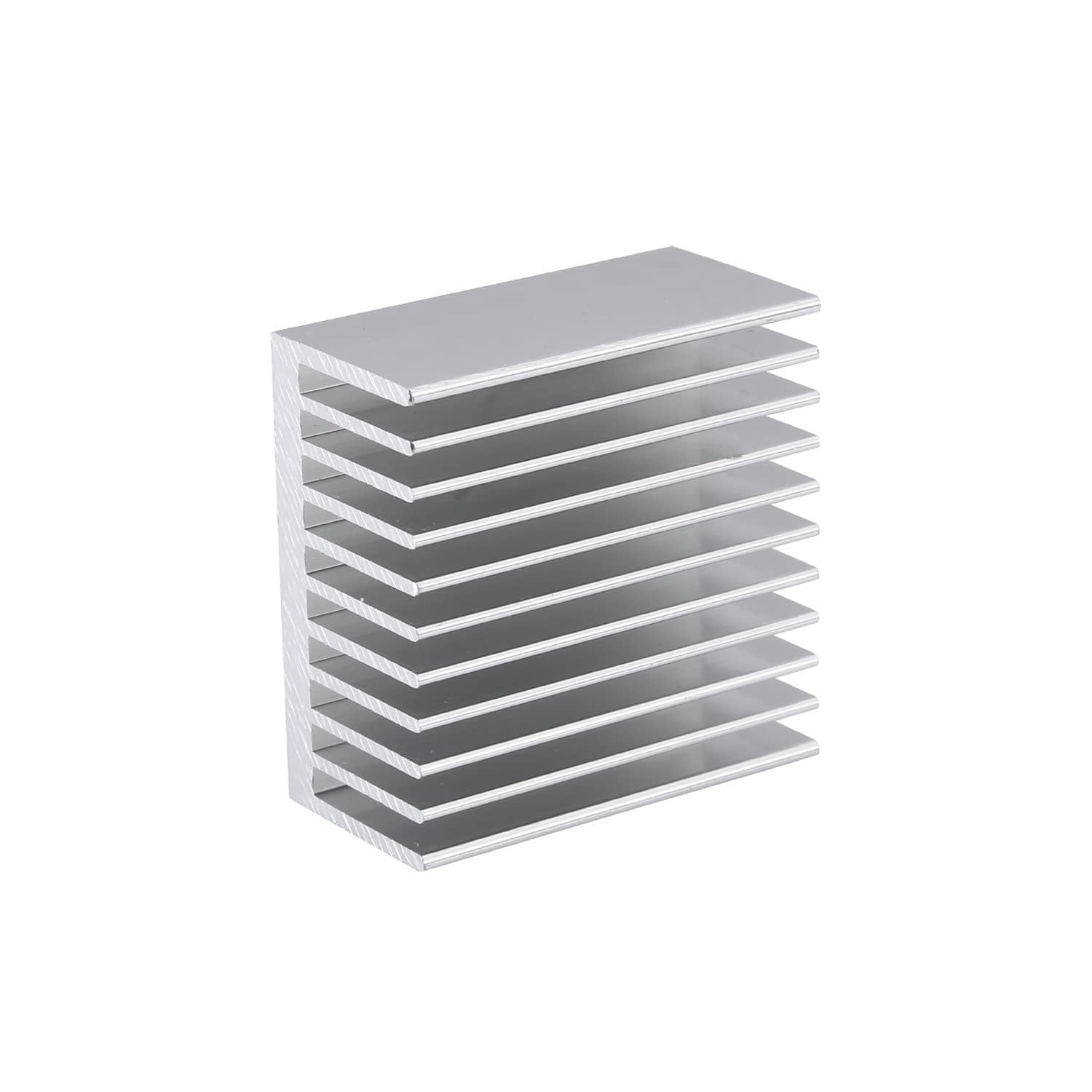 Awxlumv 4PCS Heat Sink Kit 40x40x20mm/ 1.57"x1.57"x0.79", Anodized Aluminium Heatsink Heat Sync Cooler 40mm for Cooling CPU VRM GPU Led Thermoelectric Peltier Cooler 3D Printers Stepper Motor