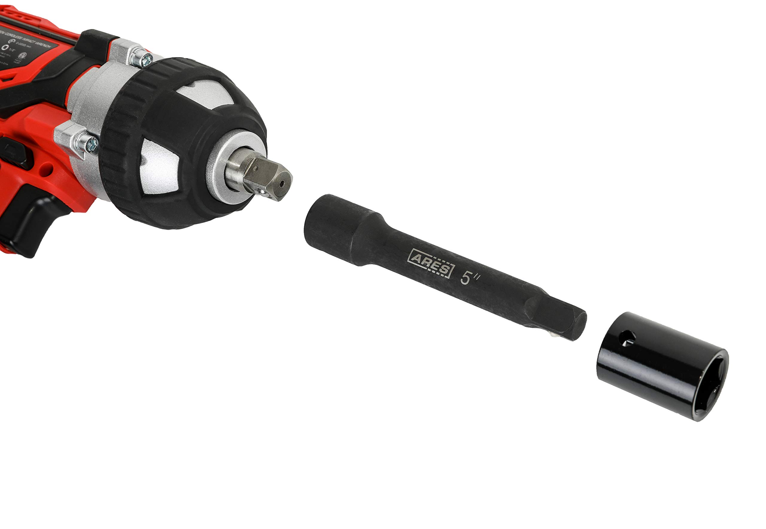 ARES 70031-1/2-Inch Drive Impact Extension Bar Set - 3-Inch, 5-Inch, and 10-Inch Laser Etched Socket Extensions Expand the Range of Impact Drivers