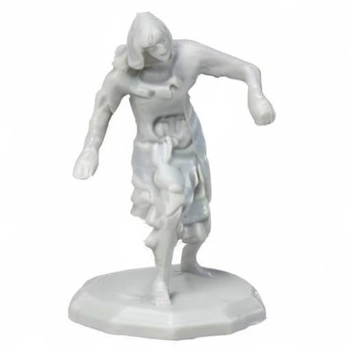 Fantasy Zombie Mini Figures – 8 Unpainted Unique Designs – 1" Hex-Sized, Compatible with DND, Pathfinder & Tabletop RPGs – Realistic, Sculpts for Spooky Games & Campaigns, House Party, Gift