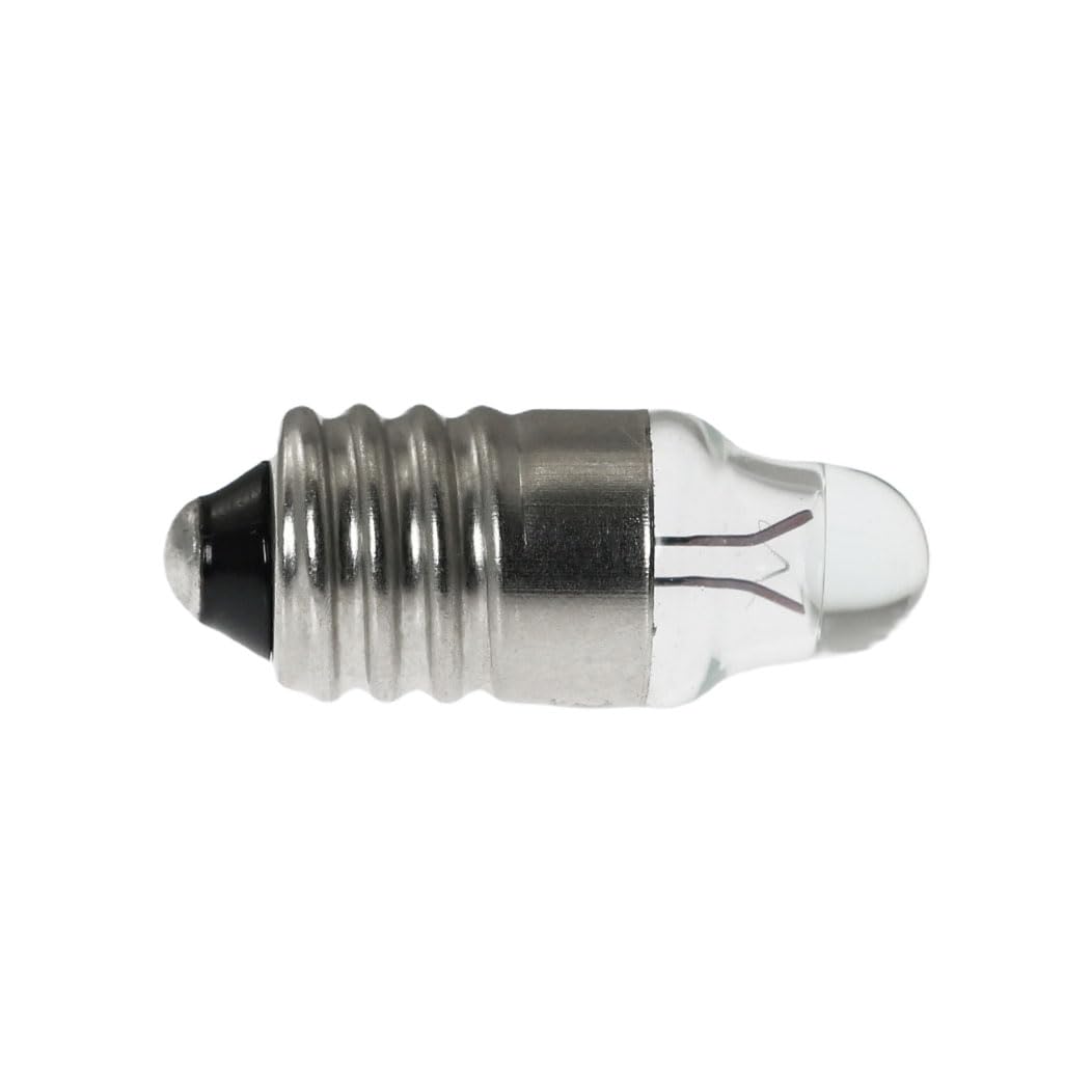SQXBK 10PCS 2.5V0.3A Mini Screw Base Light Bulbs E10 Screw Base Flashlight Bulbs Light Mini Lamps Miniature Screw Base Light Bulbs for Home Experiment Circuit Electrical Test Accessories