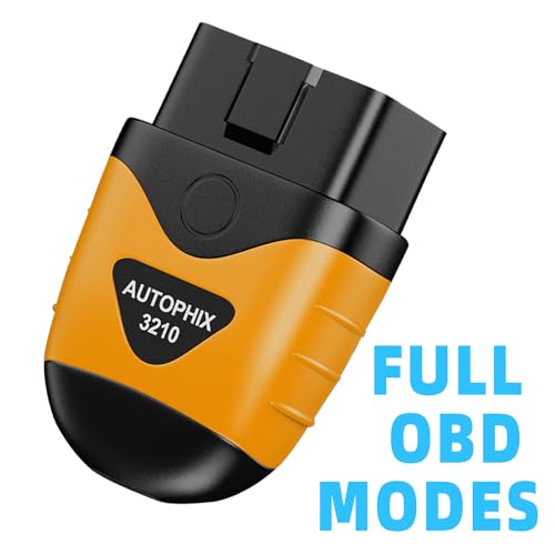 AUTOPHIX OBD2 Scanner Bluetooth Enhanced Universal Auto Car Code Reader for iPhone iPad & Android Diagnostic Scanner Tool for All OBDII Car After 1990[New Version], Orange (3210)