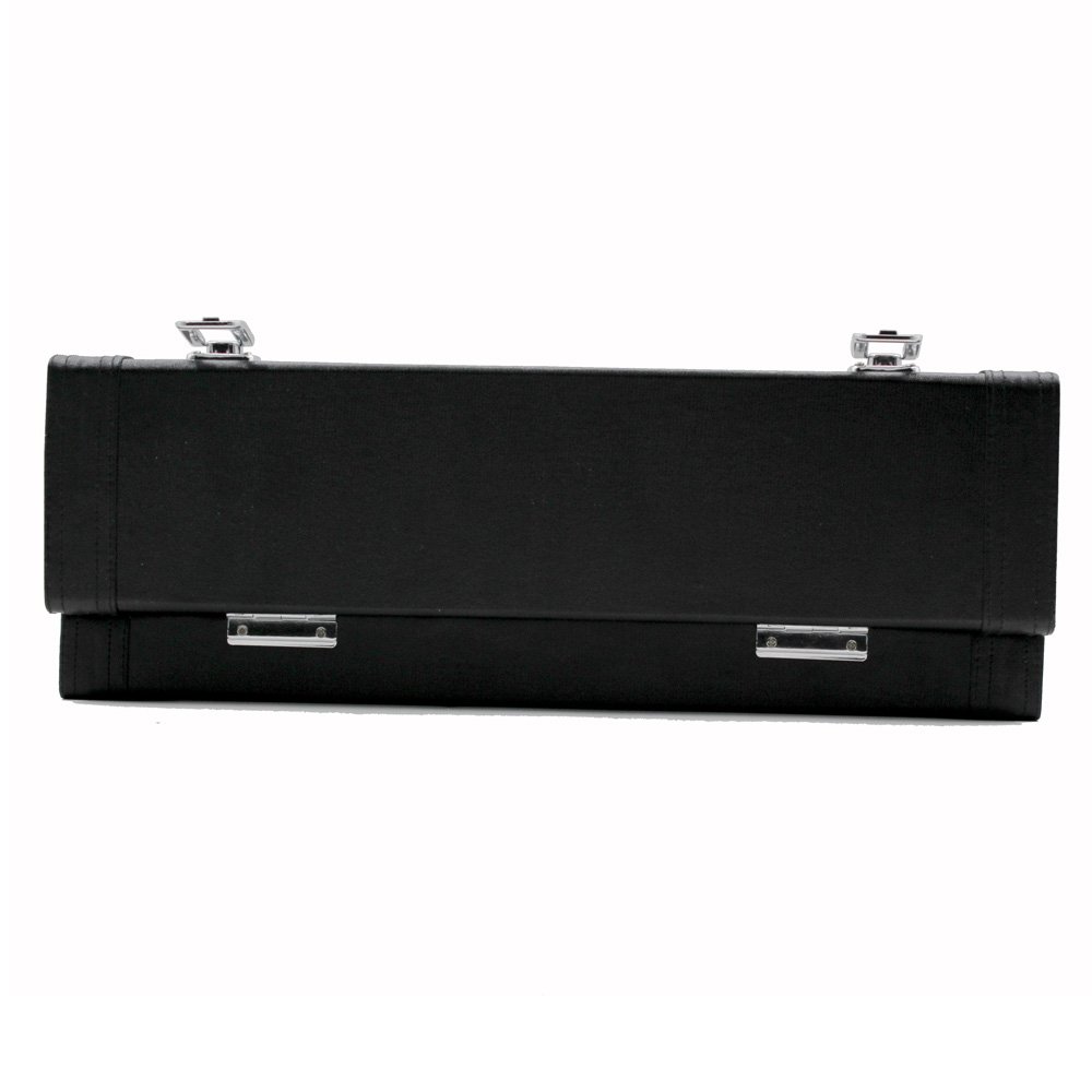 Andoer Portable Gig Bag Box Leather for Western Concert Flute with Buckle Foam Cotton Padded