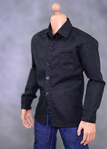 HiPlay 1/6 Scale Male Figure Doll Clothes, Handmade Full Suit, Shirt + Pants + Belt Outfit for 12" Male Action Figure CM003(A)