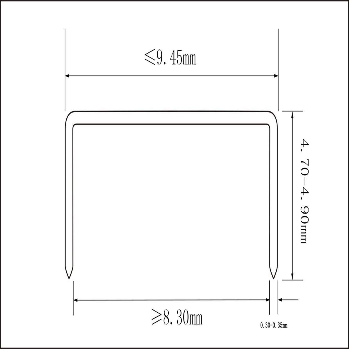 Alsisk Pack of 4000PCS No.10 Mini Staples(Smaller Than Standard Staples) .Silver
