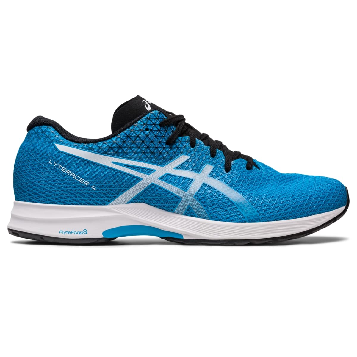 ASICS Men's LYTERACER 4 Running Shoes, 12, ISLAND BLUE/WHITE