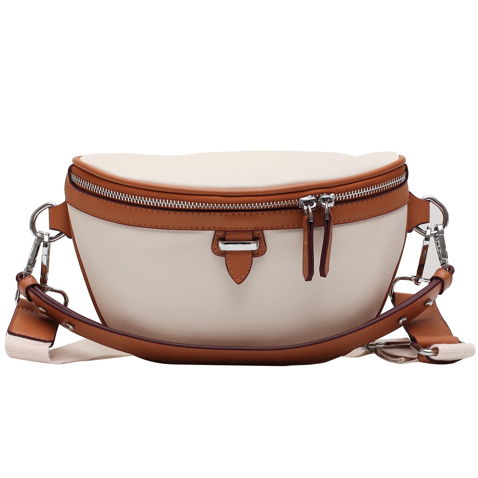 Fashion Crossbody Bag Purses and Handbags for Women PU Leather Shoulder Messenger Bags (Coffee)