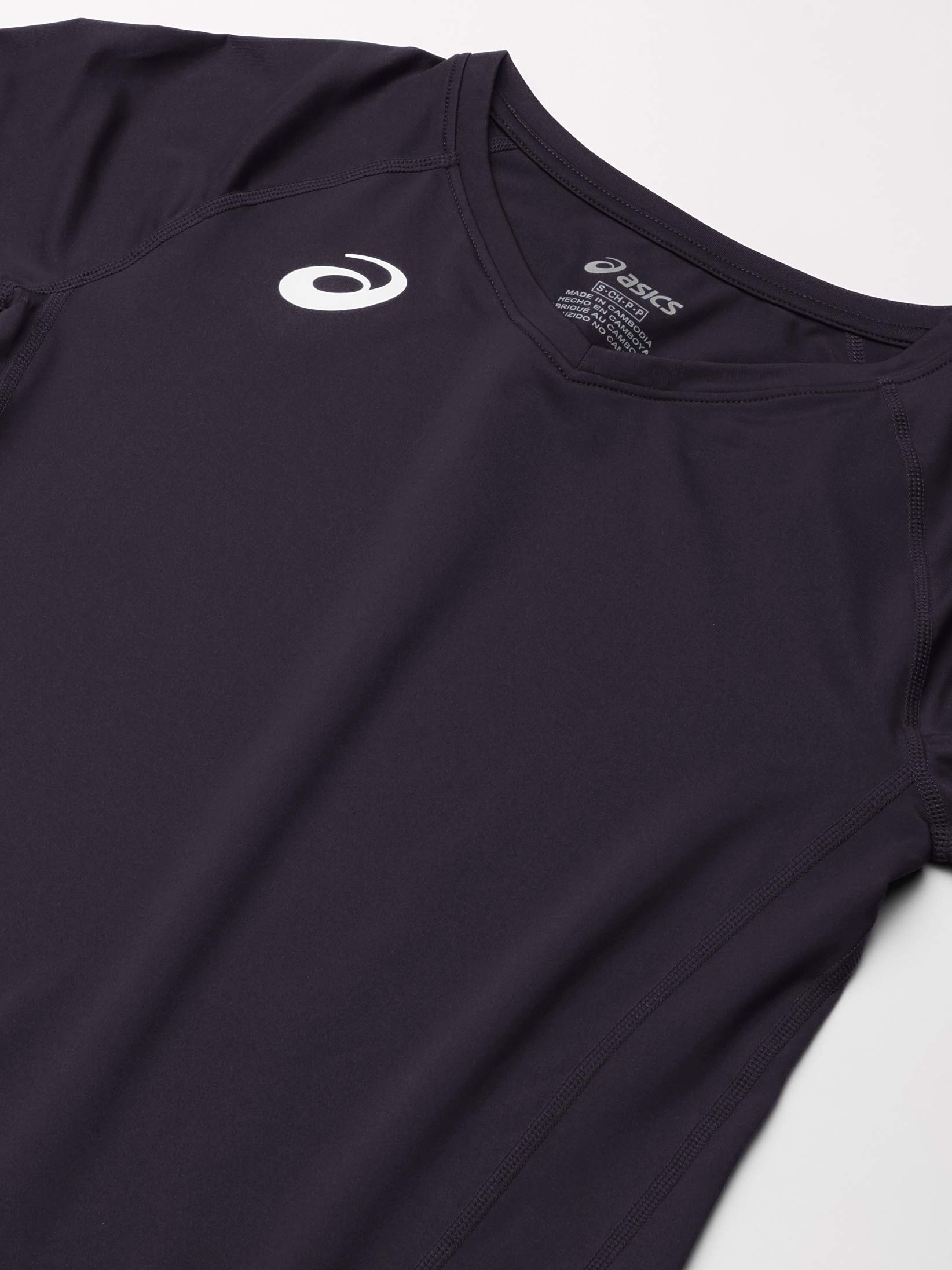ASICS Spin Serve Volleyball Jersey Short Sleeve, Team Steel Grey, x Large