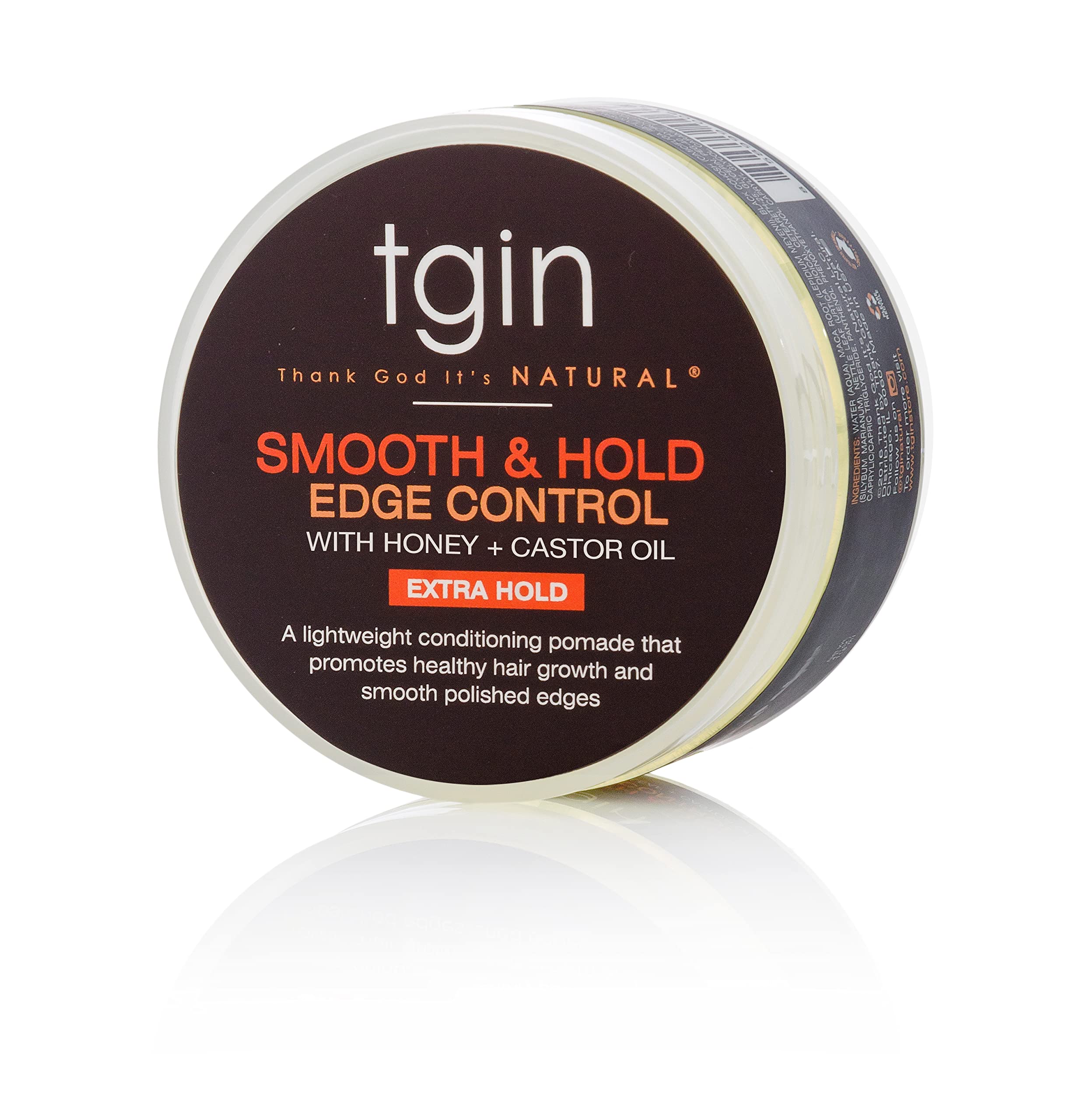 tgin Smooth & Hold Edge Control infused with Honey & Castor Oil for natural hair - Dry Hair - Curly Hair - 4 Oz