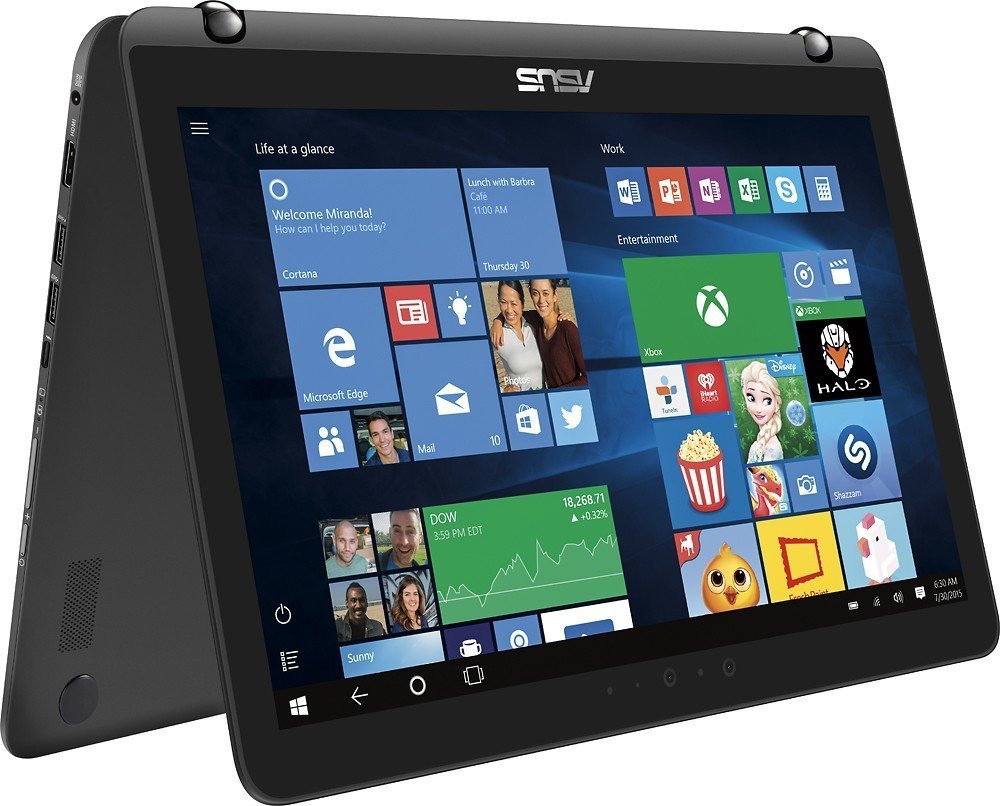 ASUS Flagship 15.6" Gaming FHD flip 2-in-1 Touchscreen Laptop, Intel i7-7500U, 12GB RAM, 128GB SSD + 2TB HDD, NVIDIA GeForce 940MX 2GB, Backlit Keyboard, WLAN, USB Type C, Bluetooth, HDMI, Windows 10