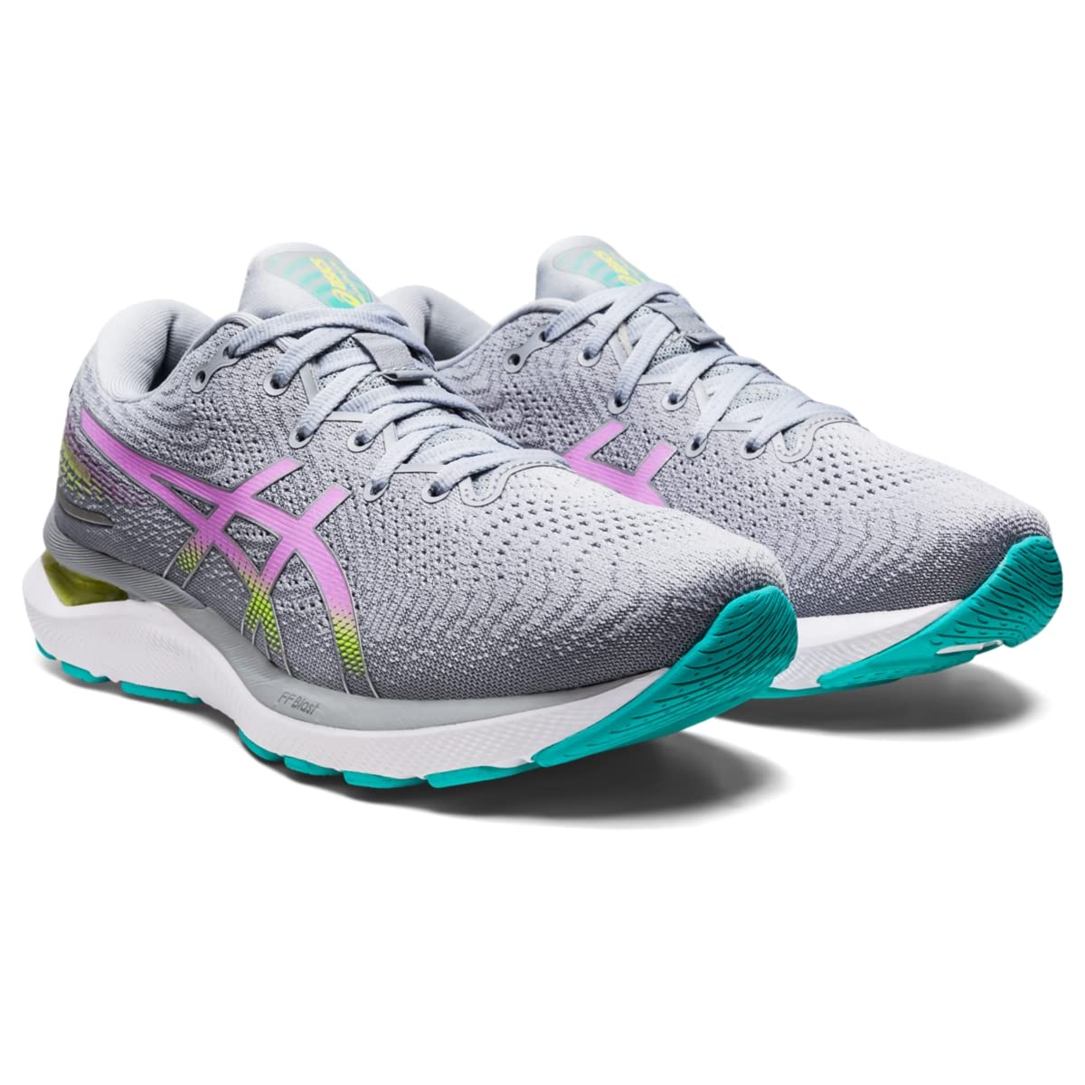 ASICS Women's Gel-Cumulus 24 Running Shoes, 5.5, Piedmont Grey/Lavender Glow
