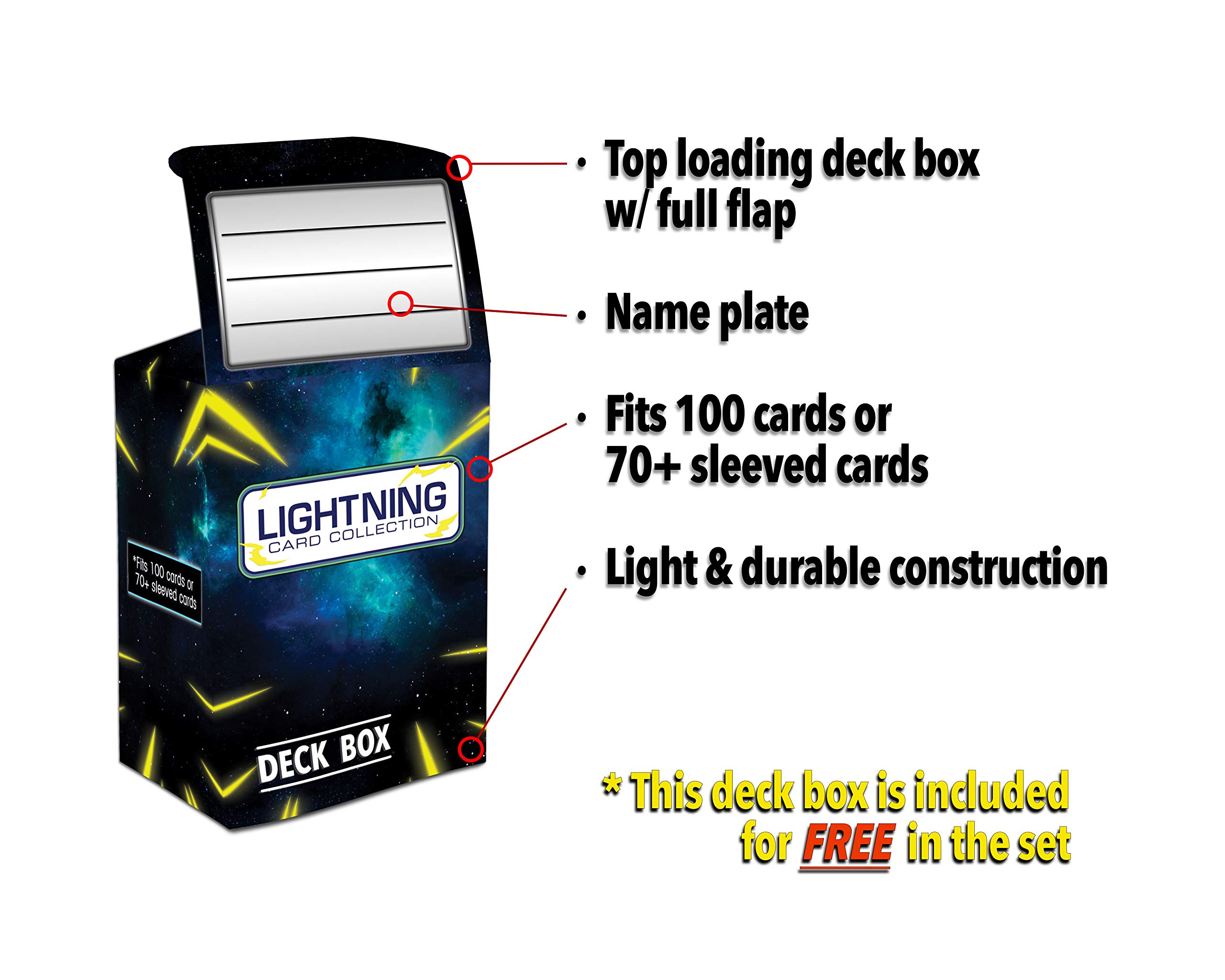 Lightning card collection Vmax/Vstar Bundle |Collectible Trading Card Deck Box Bundle with 50 Pokemon Cards That Includes a Vmax or Vstar Card