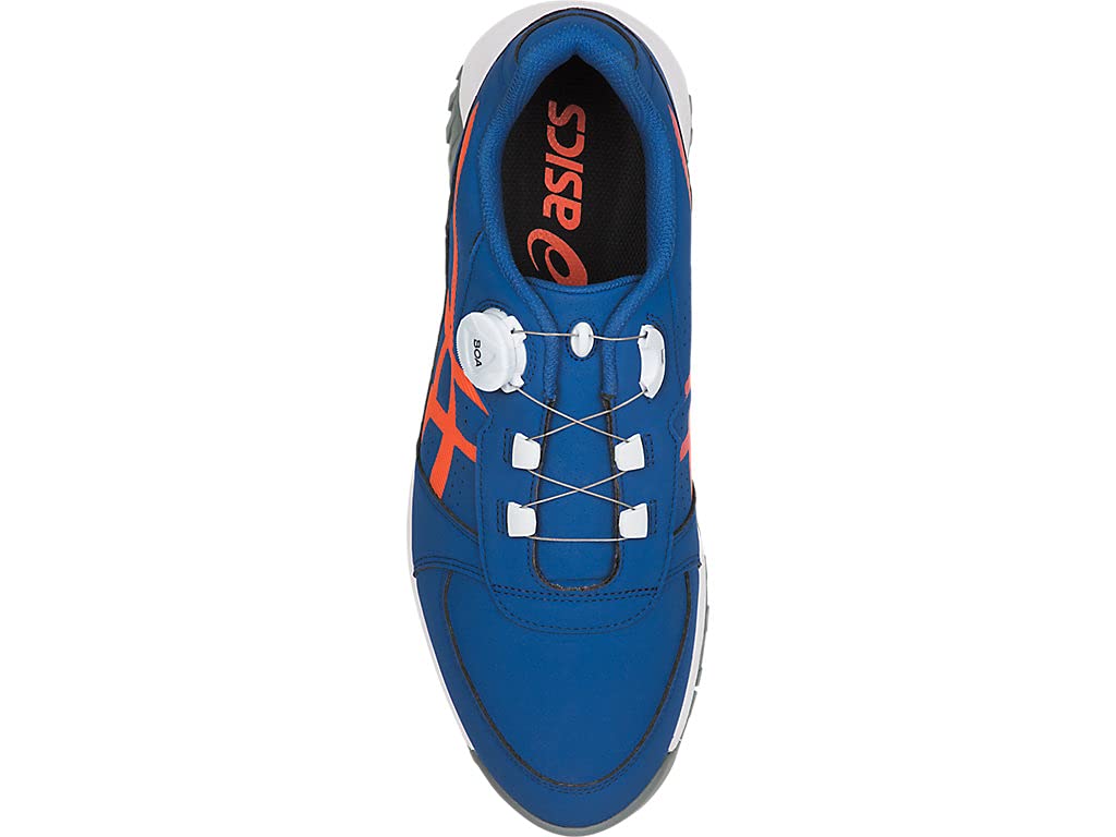 ASICS Men's Gel-PRESHOT Boa Golf Shoes, 10, Imperial/NOVA Orange