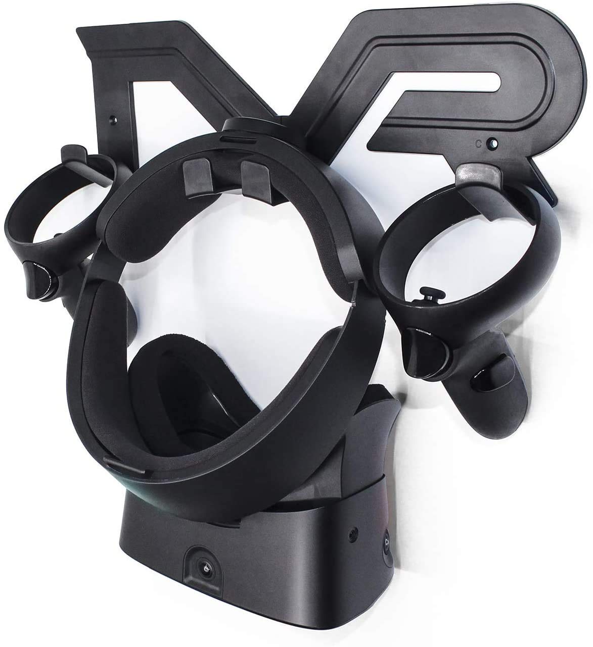 CNBEYOUNG VR Headset Wall Mount Storage Stand Hook Compatible with Quest 3S 3 Quest 2 Pro, Apple Vision Pro, Valve Index, PSVR 2, HTC Vive, Pico 4, Pimax VR MR XR Headsets and Controllers (Black)