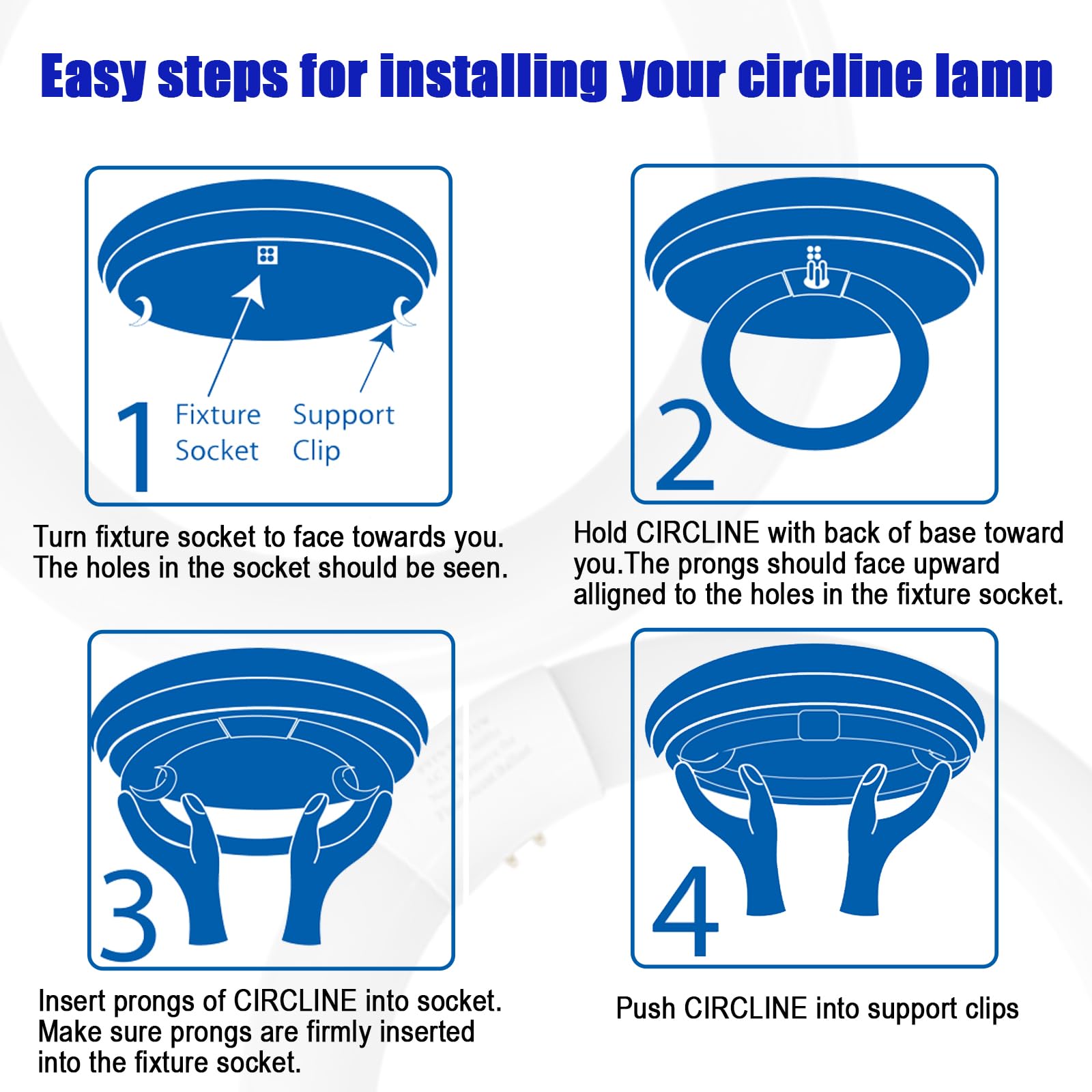 Celiwace FC9T9 30 Watt LED Replacement, 9 Inches T9 LED Circline Replacement Light Bulb for Circular Fluorescent Bulb FCL30, Daylight G10q Base, 2 Count