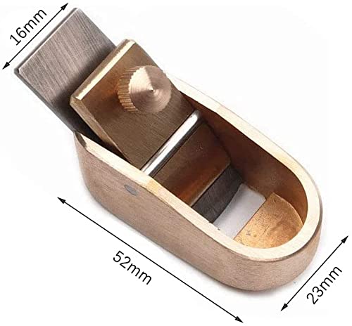 Jiayouy Violin Thumb Planer 16 mm Blade Width Brass Luthier Tool for DIY Violin Viola Violoncello Wooden Instrument Gold