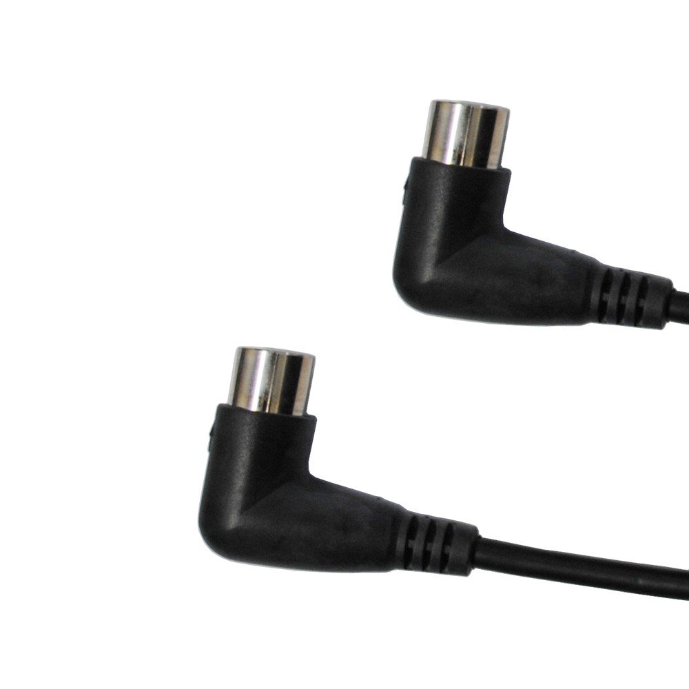 Audio2000's 10ft. Right Angle 5pin Din Midi Cable with Double Shielded - Adc2052