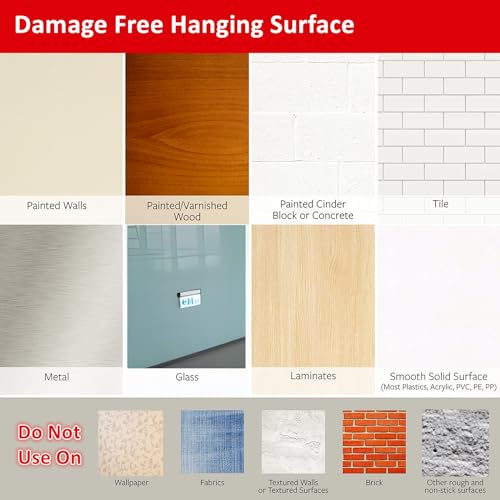 Antilope 6 Sets 18Pcs Vinyl Record Wall Mount Display Holder No Screws, Self Adhesive Clear Acrylic Vinyl Record Hangers Shelf for Album Covers Display and Home Wall Decoration -Single LP