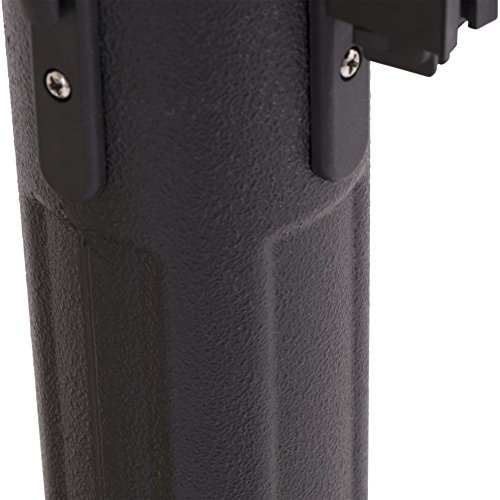 US Weight - U2000 Sentry Stanchion with 6.5 Foot Retractable Belt β Easy Connect Assembly (2-Pack), Black