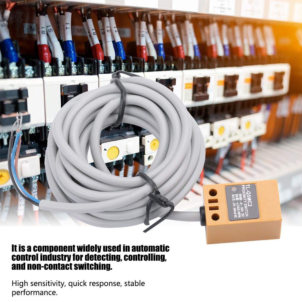 Approach Sensor SN04-N2 DC NPN 3-Wire Inductive Proximity Switch 5mm Detecting Distance Normally Closed Proximity Sensor Switch