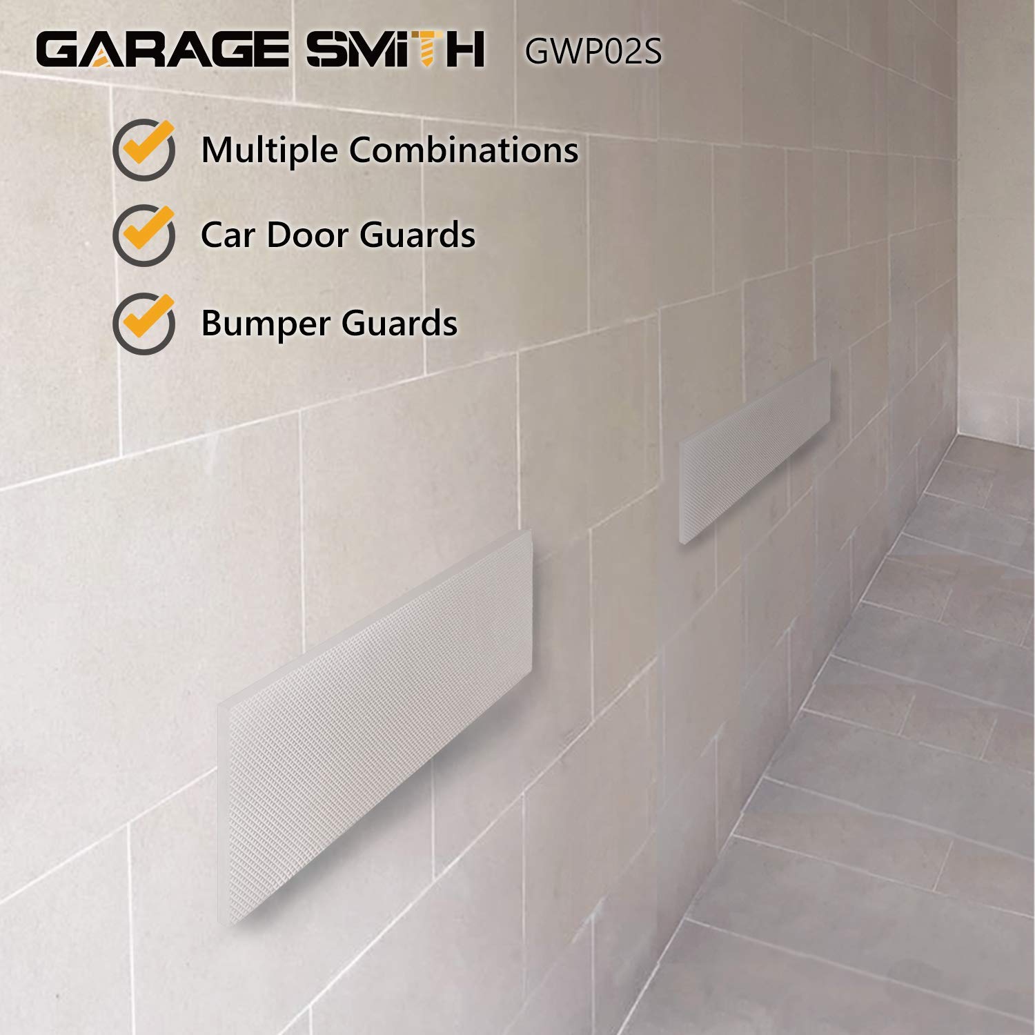 AMPULLA Garage Smith GWP02S Garage Wall Protector Car Door Protectors, Designed in Germany (2-Pack)