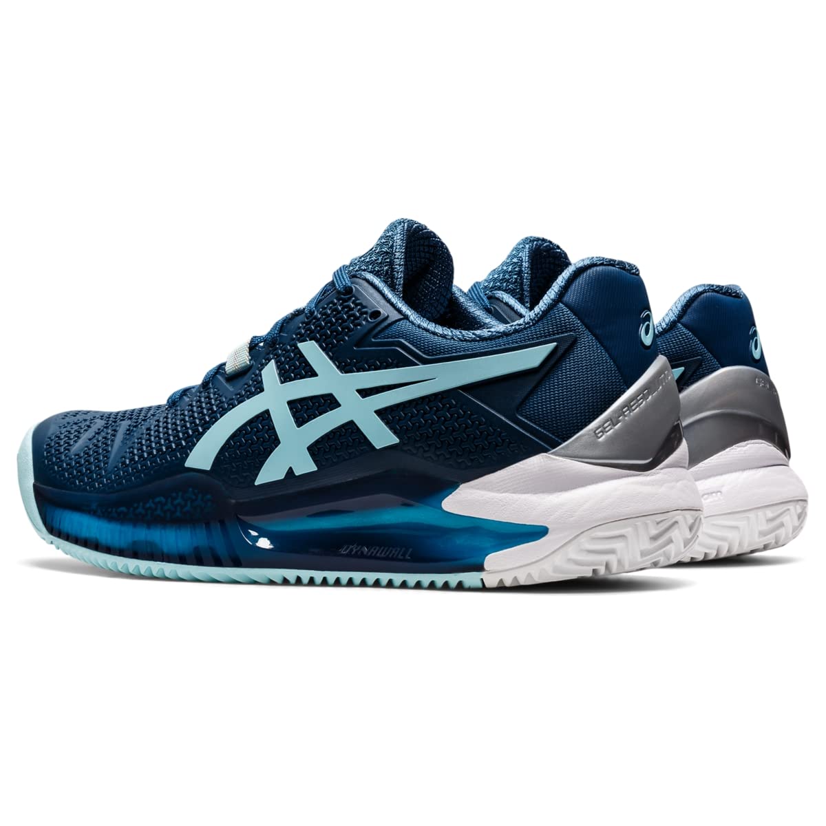 ASICS Women's Gel-Resolution 8 Tennis Shoes, 7M, Sunrise Red/Eclipse Black