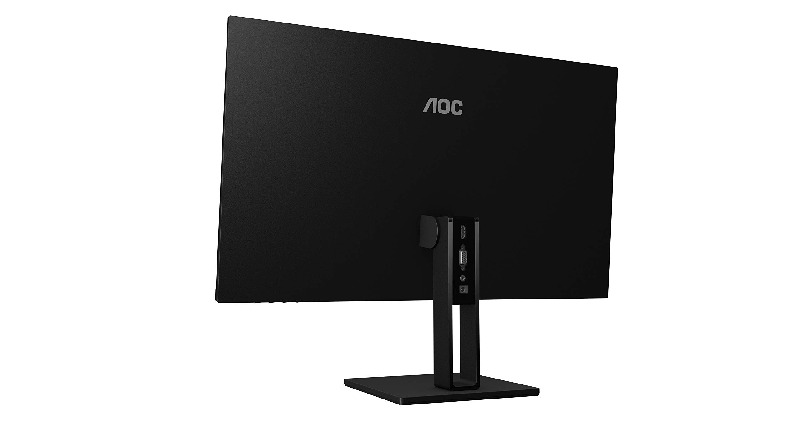 AOC 27V2H 27" Full HD 1920x1080 Ultra-Slim Monitor, Frameless IPS Panel, 5ms, 75Hz, Freesync, Flickerfree, HDMI/VGA (Renewed)