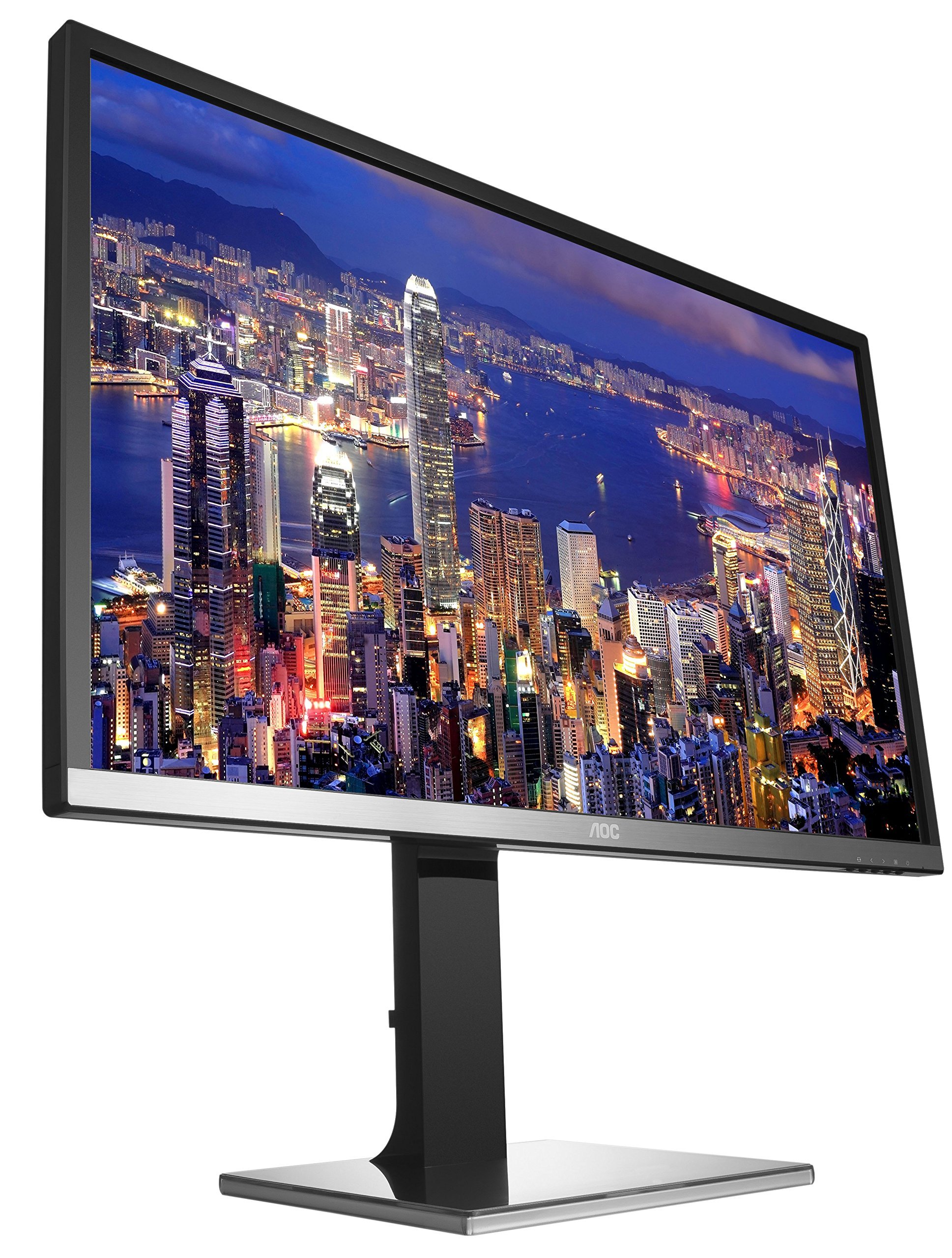 AOC U3277PWQU 31.5in 4K UHD 3840x2160 Monitor, 10-bit VA Panel, HDMI/DisplayPort/DVI-D/VGA, HA Stand, VESA, Speakers (Renewed)