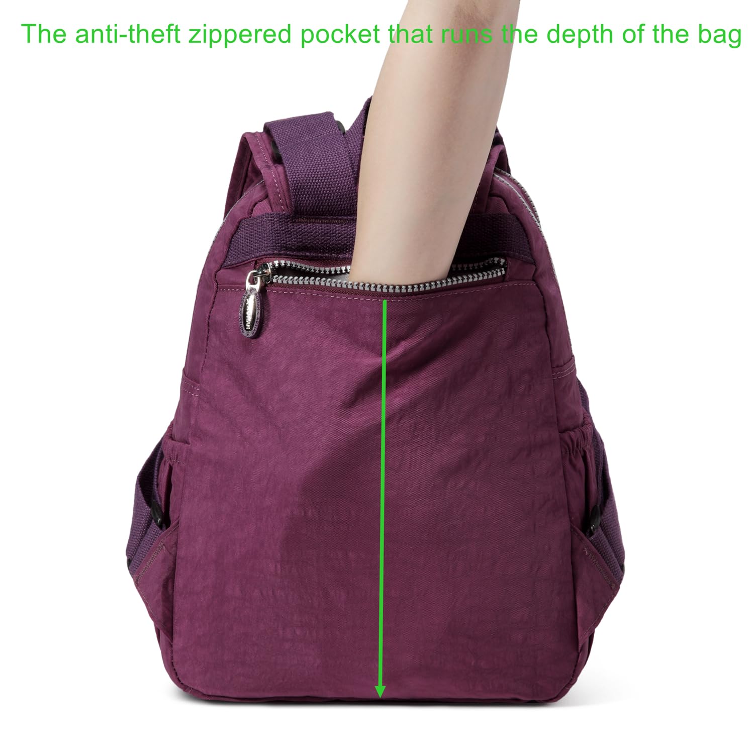 AOTIAN Small Hiking Daypack, Water Resistant Lightweight Women and Girls Backpack for Travel Camping Outdoor