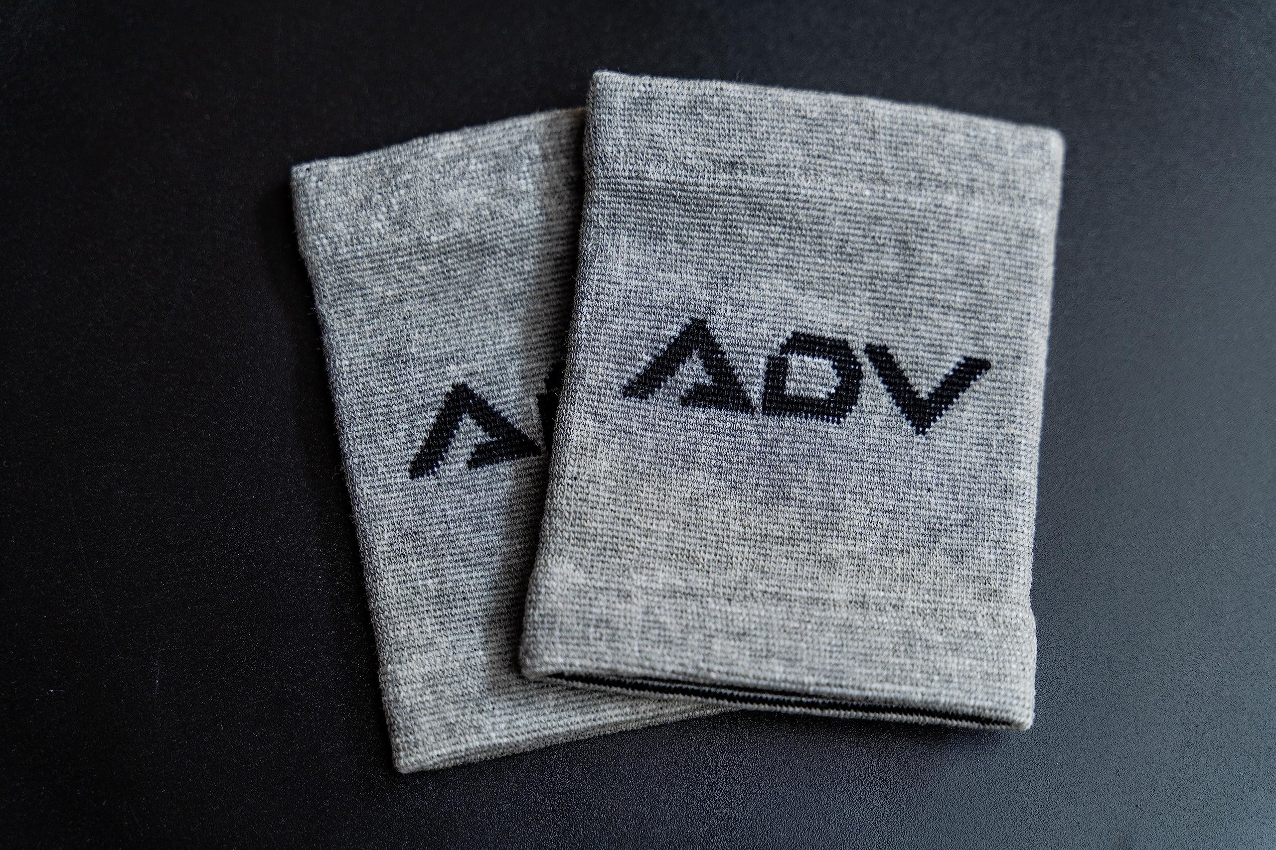 ADV Tennis Wristbands with New Age Polyester Cotton Blend - Ultra Absorbent Wrist Sweatbands - Doublewide & Slim Sweat Bands for Wrists - 4 Pack or 2 Pack (4-Pack Gray)