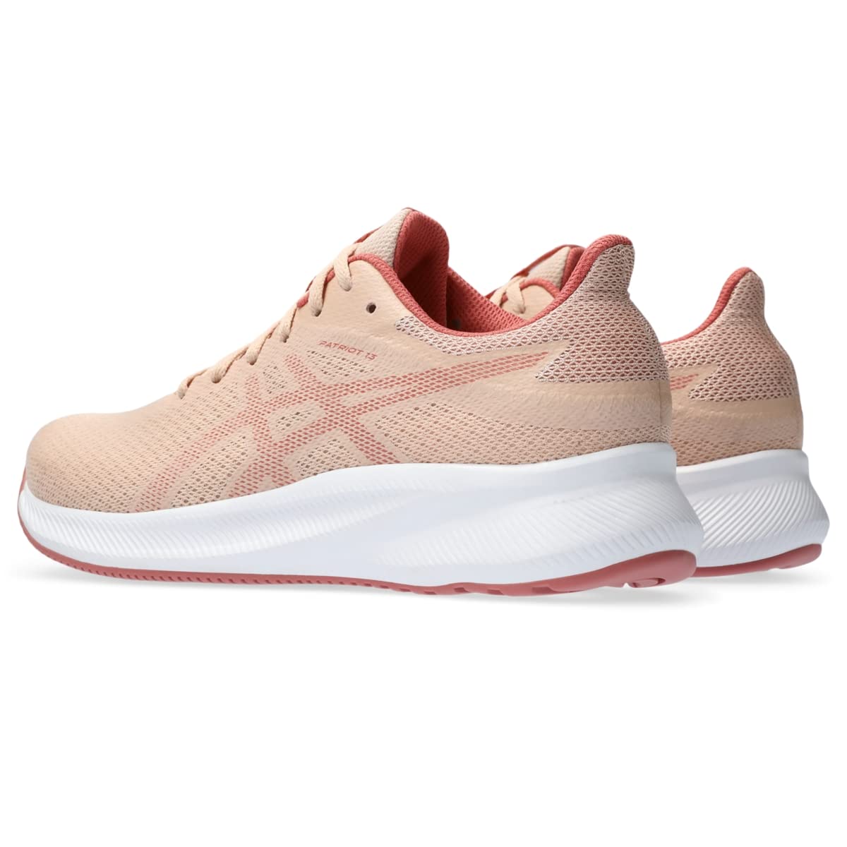 ASICS Women's Patriot 13 Running Shoes, 7, Pale Apricot/Light Garnet