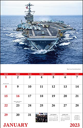 American Armed Forces 2023 Hanging Wall Calendar - 19" x 11" (Open) 2023 Monthly Appointment Planner and Organizer. Support the American troops and their contributions all year long.