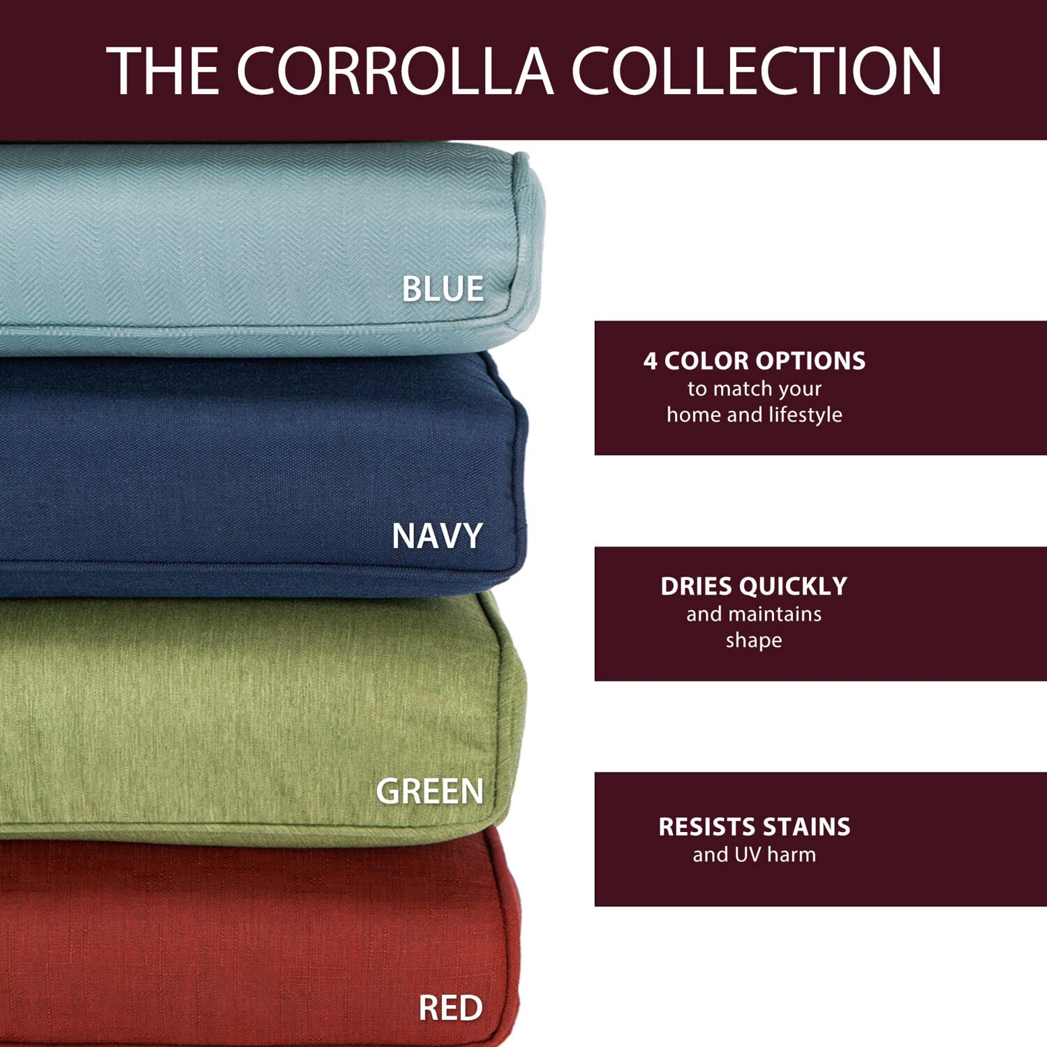 Cambridge Recliner Corrolla Outdoor Luxury Patio Rust Resistant Powder Coated Steel Frames, Handwoven Brown Resin Wicker, and Thick Plush Foam Cushions in Navy