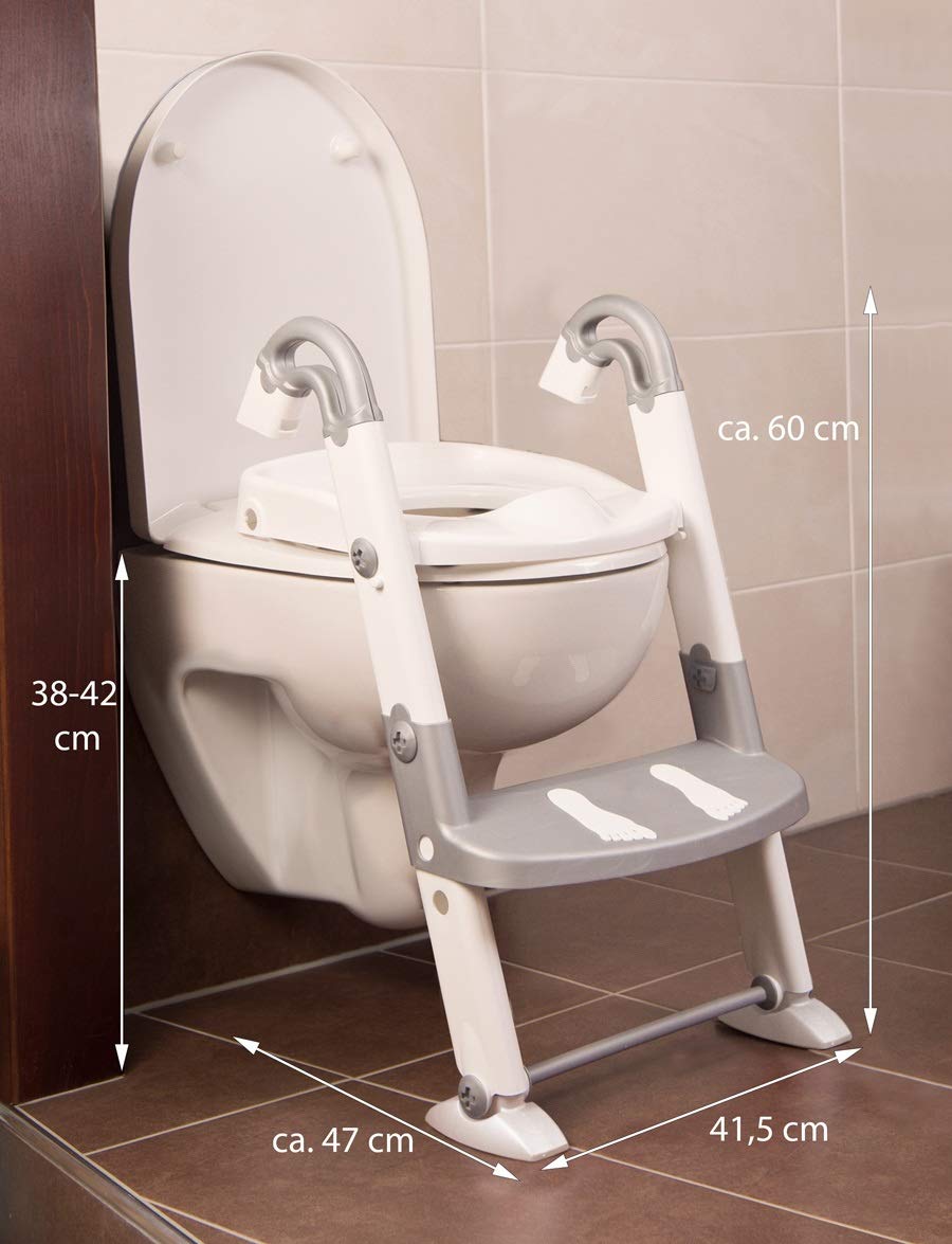 KidsKit 3 in 1 Potty Training Seat Potty Chair | Potty Seat Training Sturdy Non-Slip Ladder, Toilet Seat Reducer Portable Potty