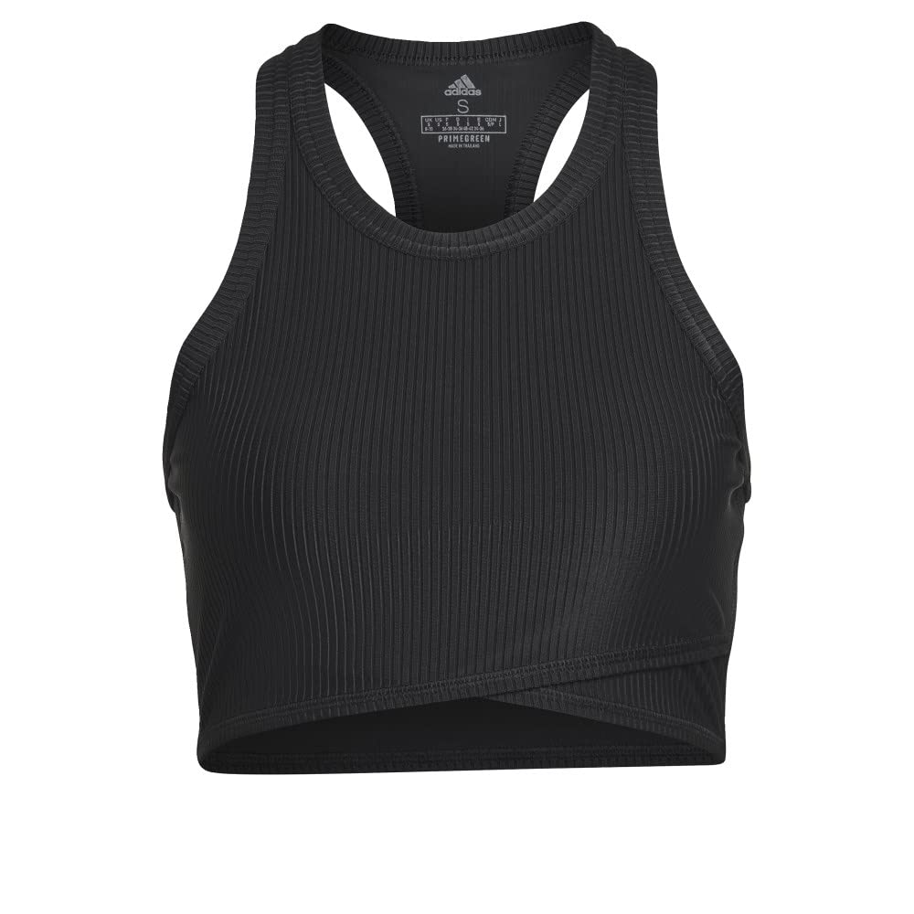 adidas Yoga Studio Wrapped Rib Tank Top Women's, Blue, Size M