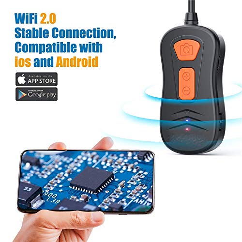 BHVXW Endoscope Dual Lens Inspection Camera Waterproof Semi-Rigid Snake Camera Borescope