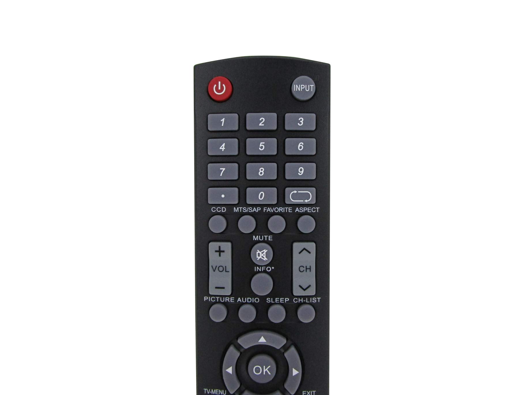 HCDZ Replacement Remote Control for Insignia NS-24LD120A13 NS-29LD120A13 NS-32LD120A13 NS-24ED200 NS-28DD310NA15 NS-24DD220NA16 LED LCD TV DVD Combo