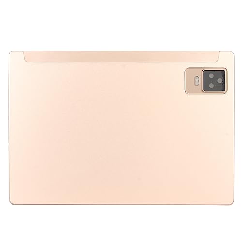 Airshi Gaming Tablet, US Plug 100‑240V 6GB RAM 256GB ROM Octa Core CPU 10.1 Inch FHD Office Tablet for School (Gold)